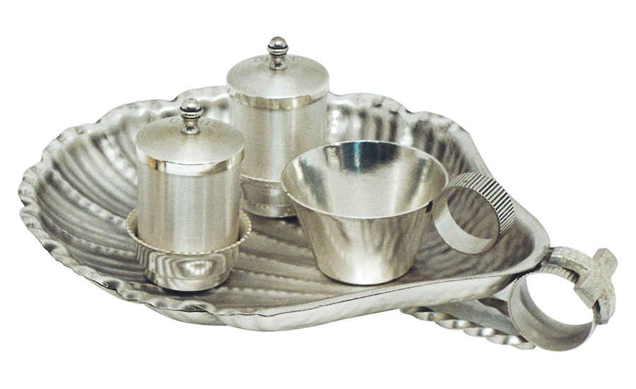 Catholic goods and religious supplies - Baptism set: Shell-shaped ...