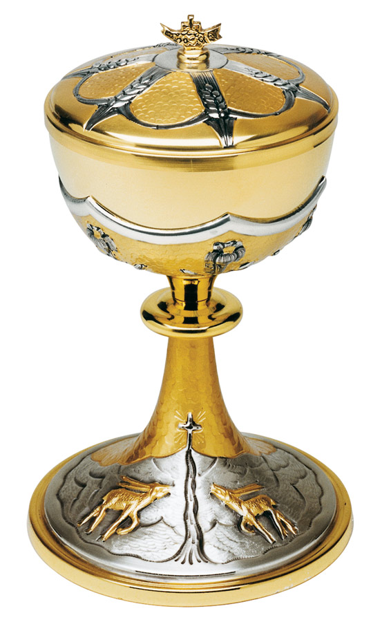 Catholic goods and religious supplies - Ciboria: Ciborium with deers ...