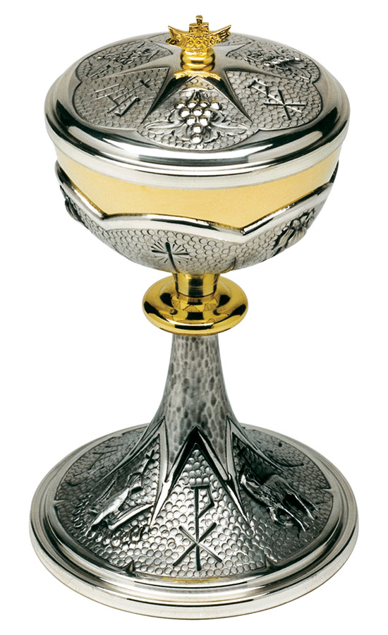 Catholic goods and religious supplies - Ciboria: Ciborium with lamb and ...