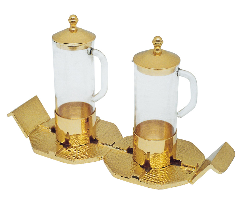 Catholic goods and religious supplies - Cruets: Cruet with stylized ...