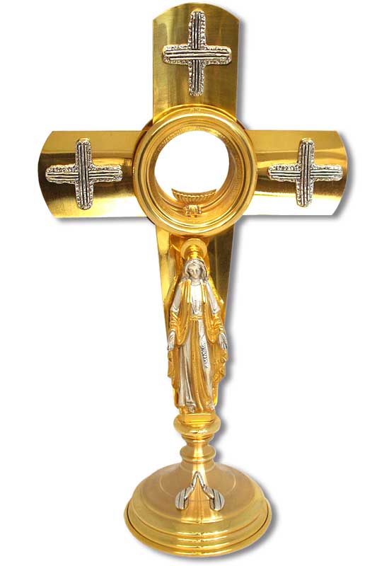 Catholic mass monstrance with Virgin Mary | Ostensoria - Catholic ...